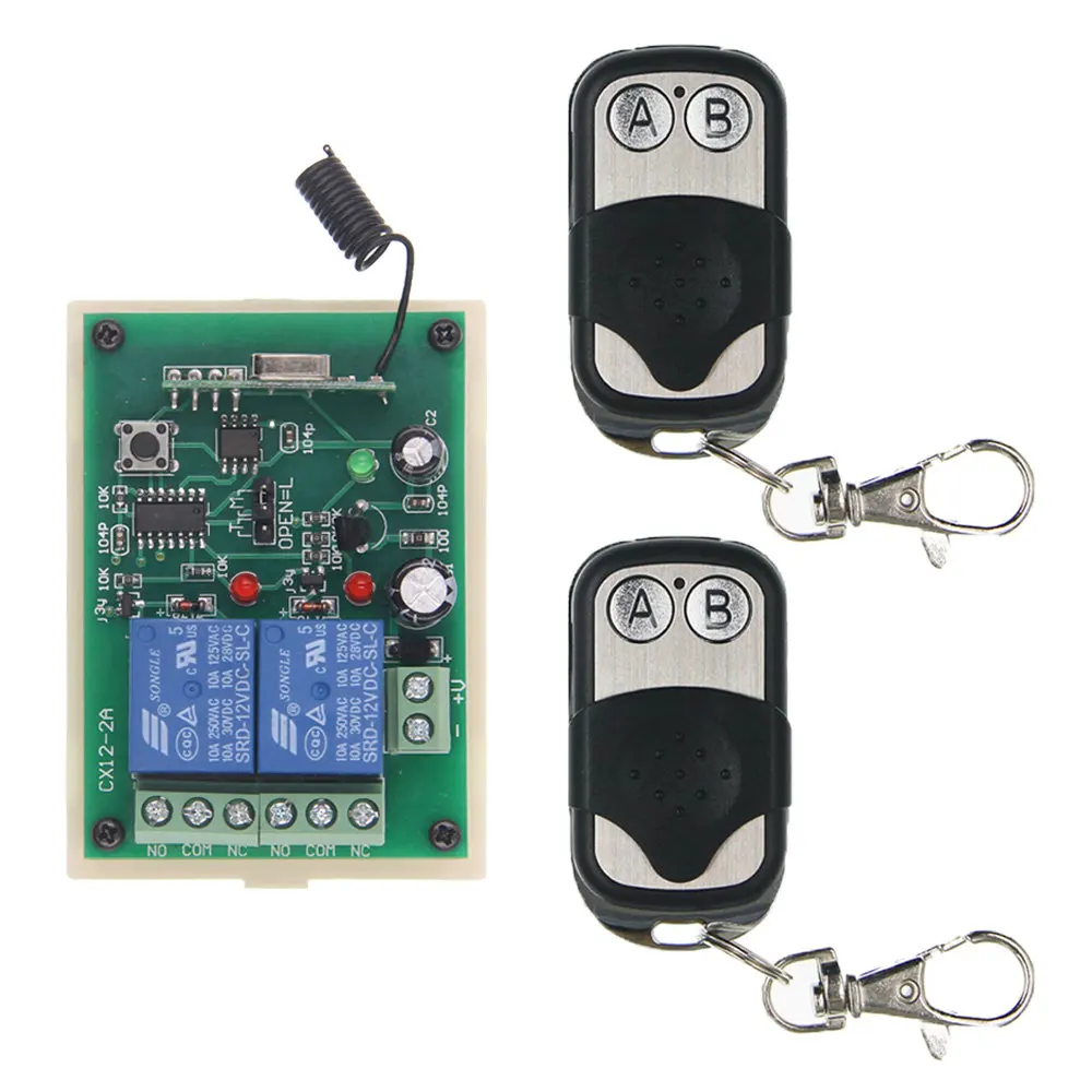 Aliexpress.com : Buy DC 12V 24V 2 CH 2CH RF Wireless Remote Control ...