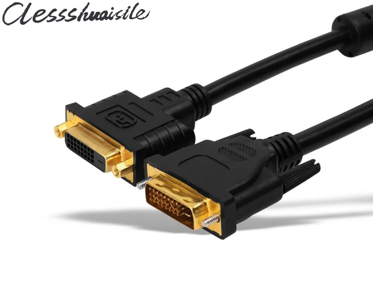 Dvi-i (24+5) To Dvi D-sub 15pin Male To Female Connector Cable 0.5m / 1 ...