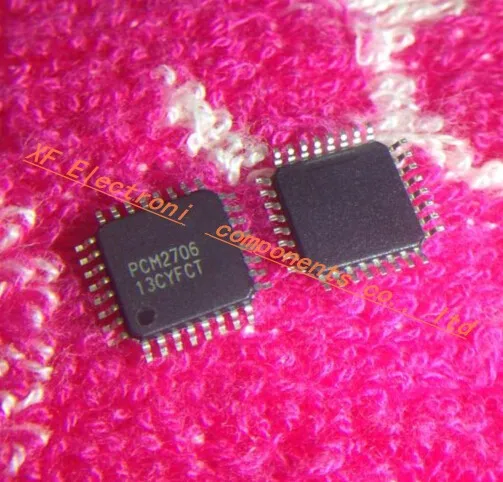 5 unids/lote PCM2706PJT PCM2706 estéreo AUD DAC con USB 32 TQFP de la ...