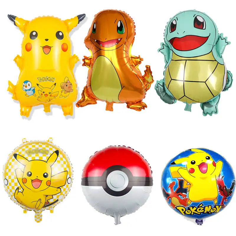 pikachu balloon 18inch round or large irregular pokemon foil balloons ...