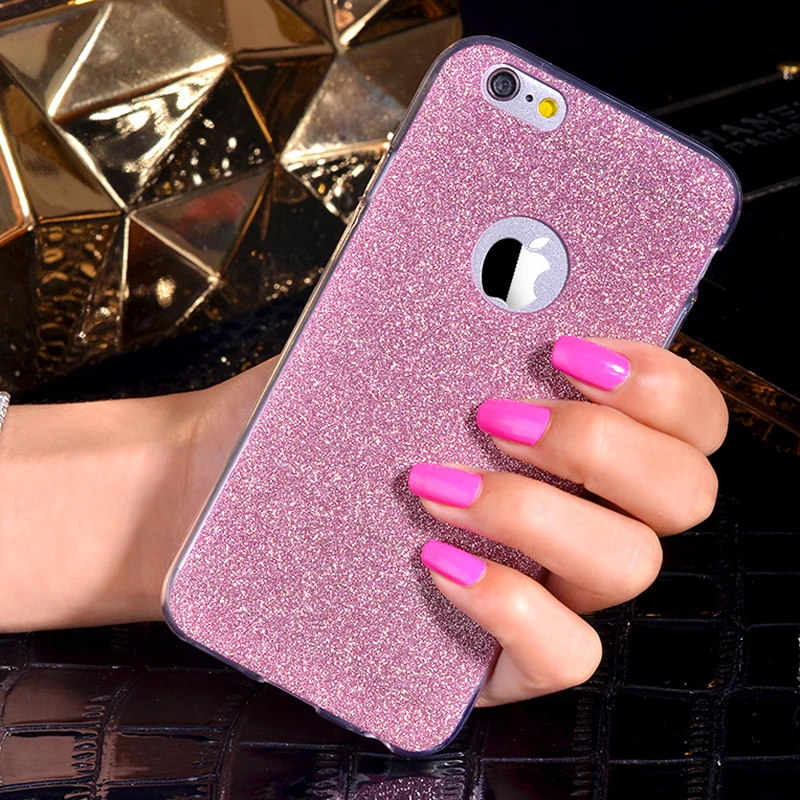 Flash Blue Yellow Powder Phone Cases for iPhone 7 7plus 6 6s 5 5S SE ...