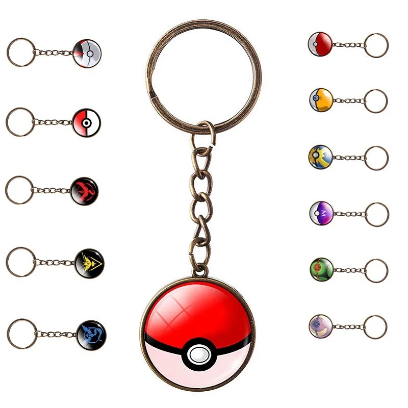 Fashion Cartoon Keychain Jewelry Bronze Anime Link Chain Keyrings ...
