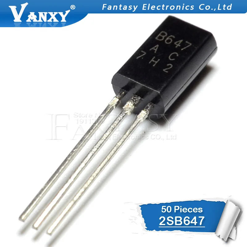 50PCS 2SB647AC 2SB647A TO92 2SB647 TO 92L B647 Triode new and original ...