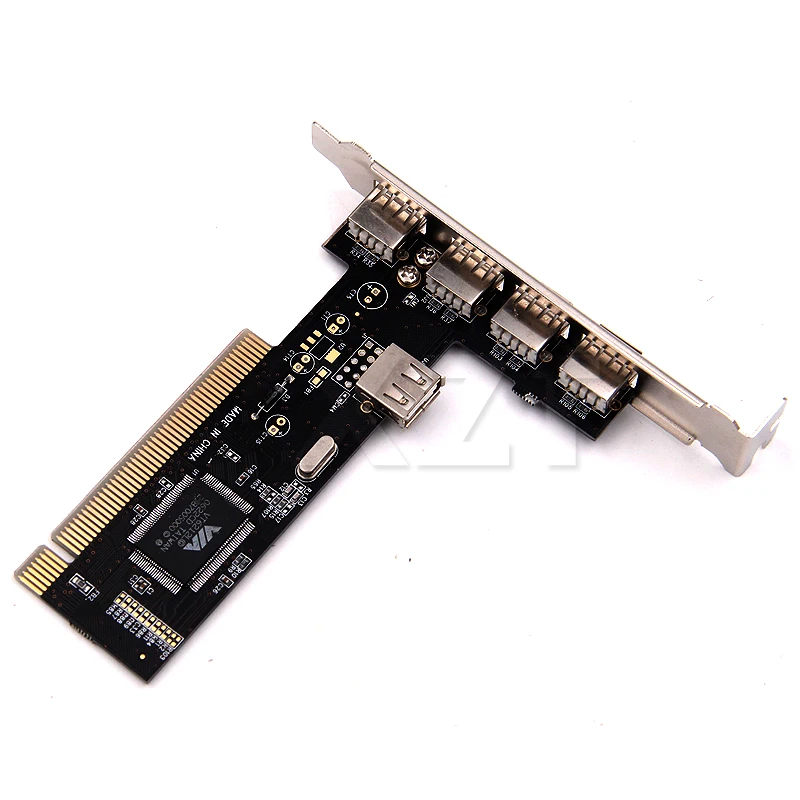 1psc Nes Usb 2.0 4 Port 480mbps High Speed Via Hub Pci Controller Card ...
