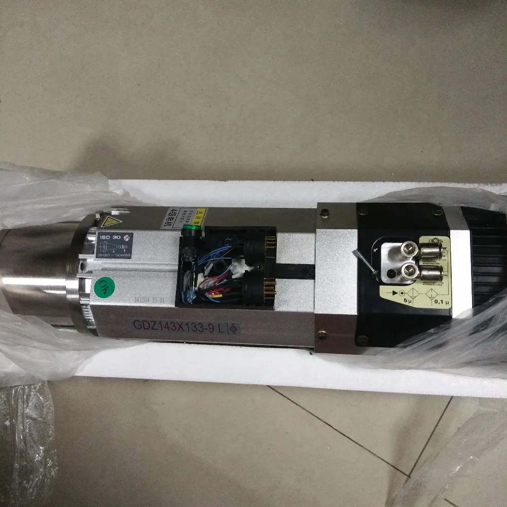 9kw Atc Spindle Motor 6.4nm 380v 22a 200/400hz Iso30/bt30 12000 ...