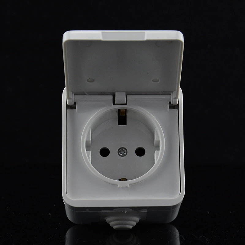 European Standard Power Outlet Ip44 Level Waterproof And Bright ...