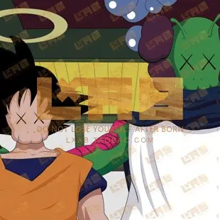 Kaws Painting Replica Dragon Ball Son Goku Rank A 250cmx150cm Original ...