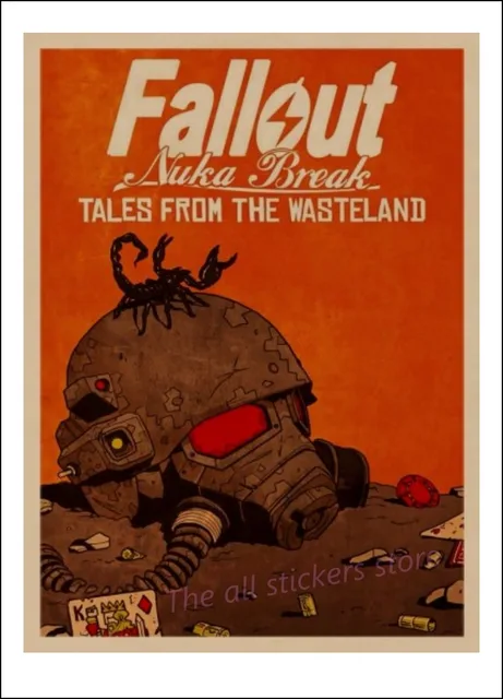 Fallout 3 4 Game Poster Fallout Series Game retro Poster Retro Kraft ...