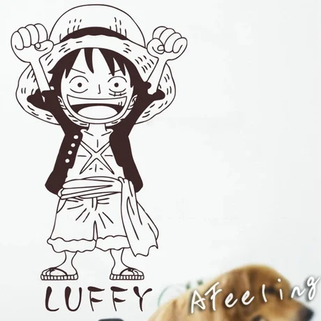 DCTAL Luffy One Piece Decal Japanese Cartoon ZORO One Piece Wall ...
