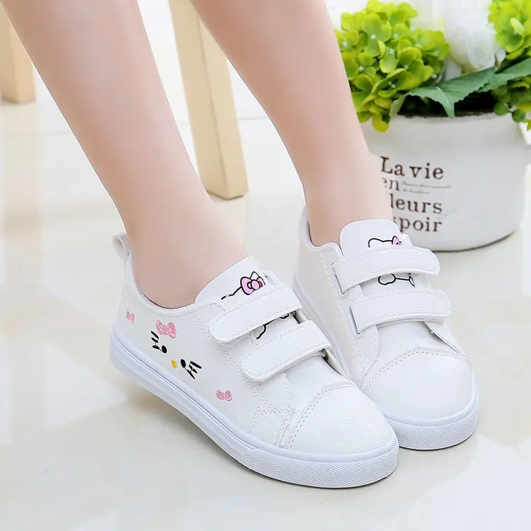 AFDSWG spring and autumn artificial leather white shoes kids of boy ...