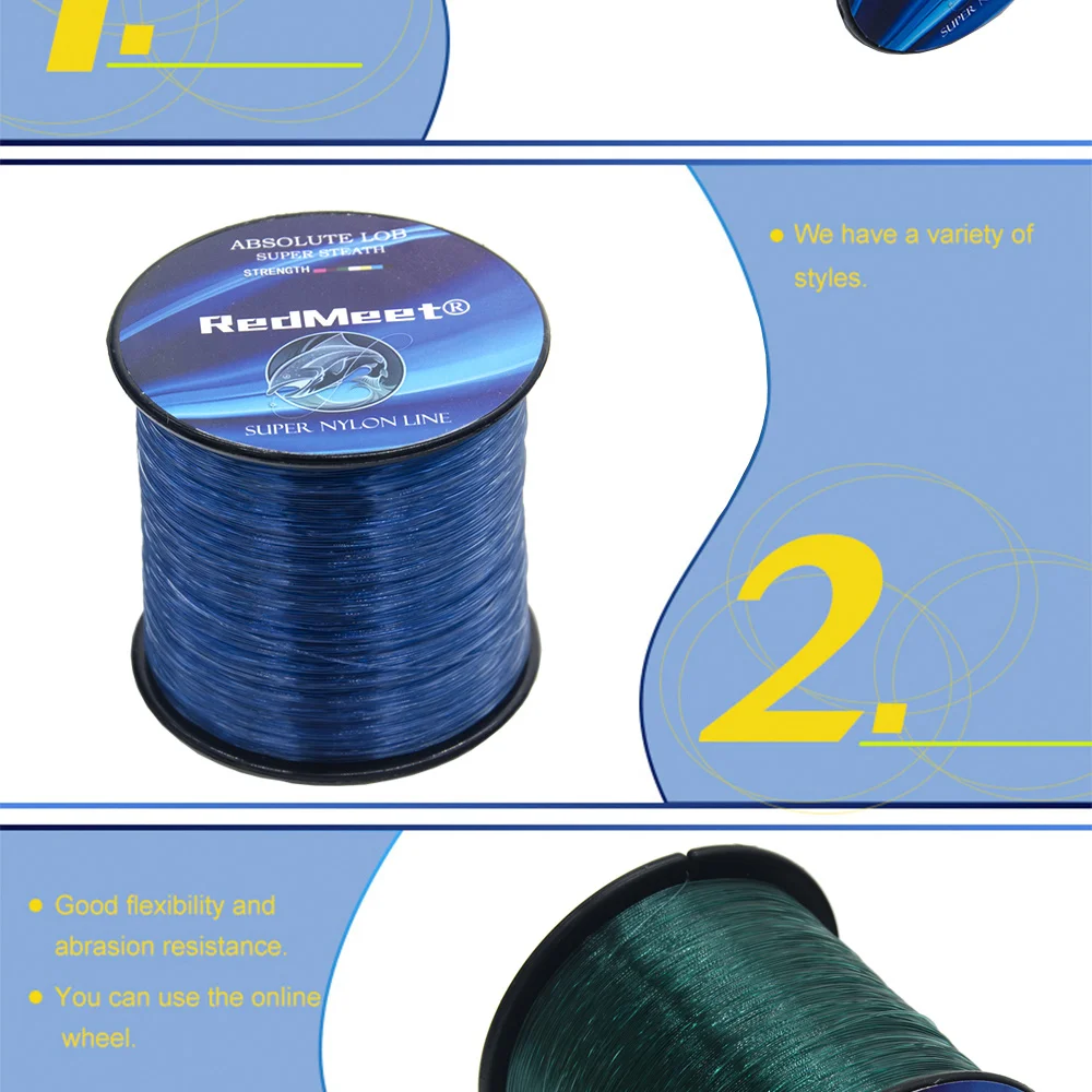 RedMeet бренд лучшая капроновая леска 1000 м 4.4LB-28,6lb Япония ...
