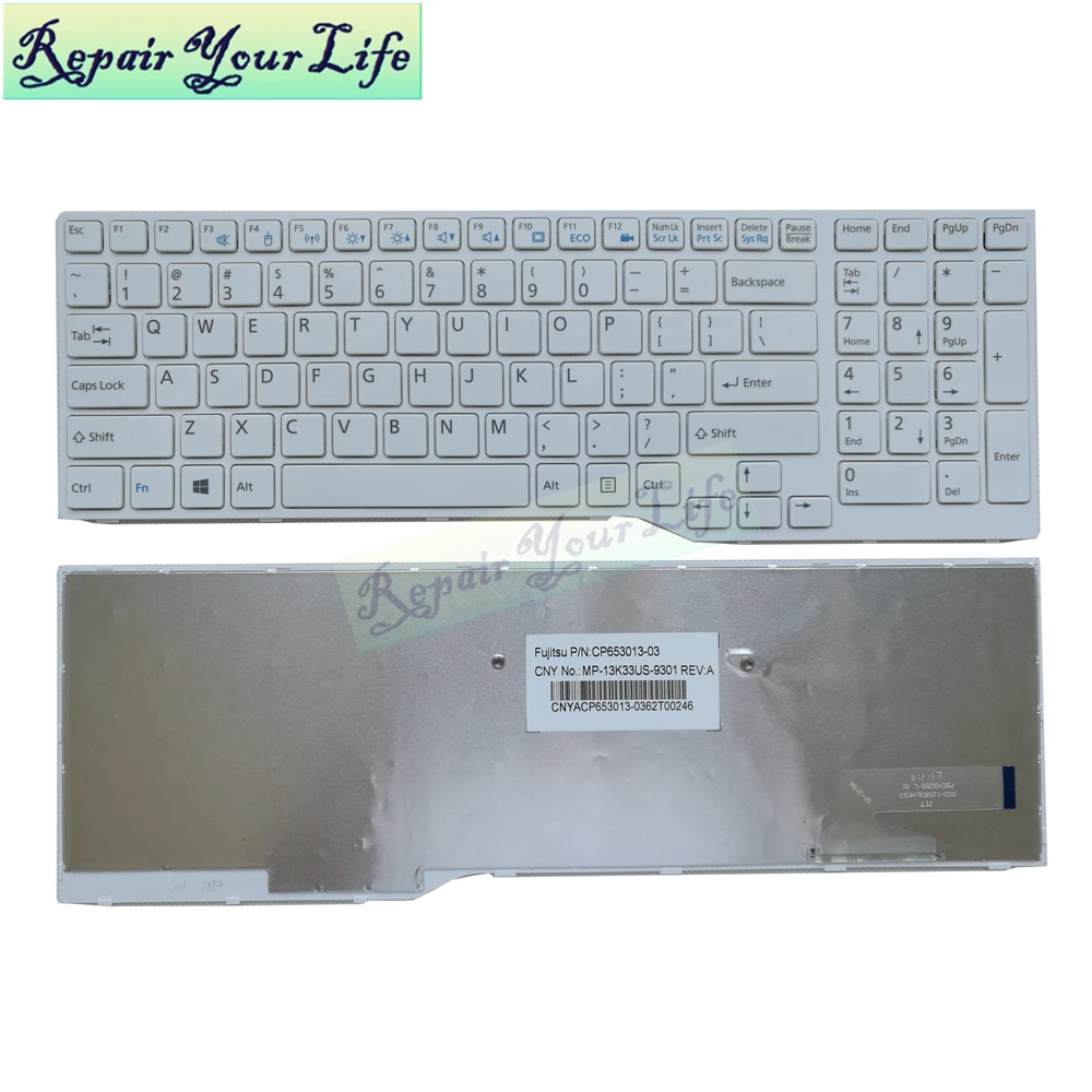 Us Laptop Keyboard For Fujitsu Lifebook Ah544 Ah564 Ah574 Ah53m Ah42 ...