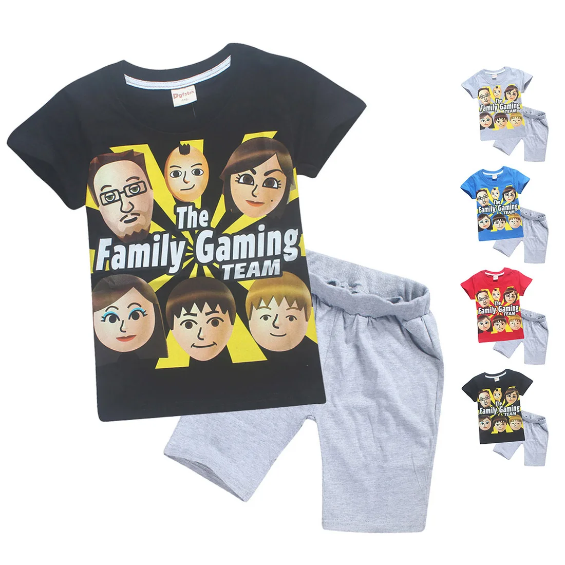 Roblox FGTEEV 2018 Summer Cotton Kids Set Facial Girls Boys Kids Shirt ...