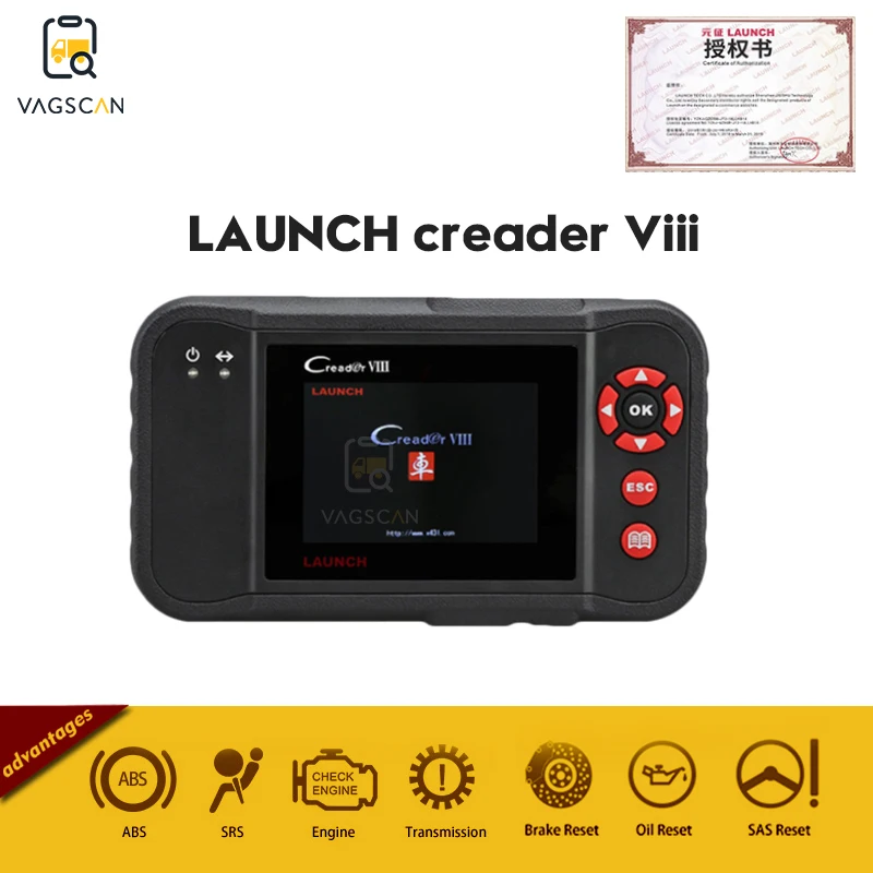 Launch X431 X-431 считыватель кода OBD creader VII(crp129) ENG/ABS/SRS/AT+ масло/EPB/SAS сброс ...