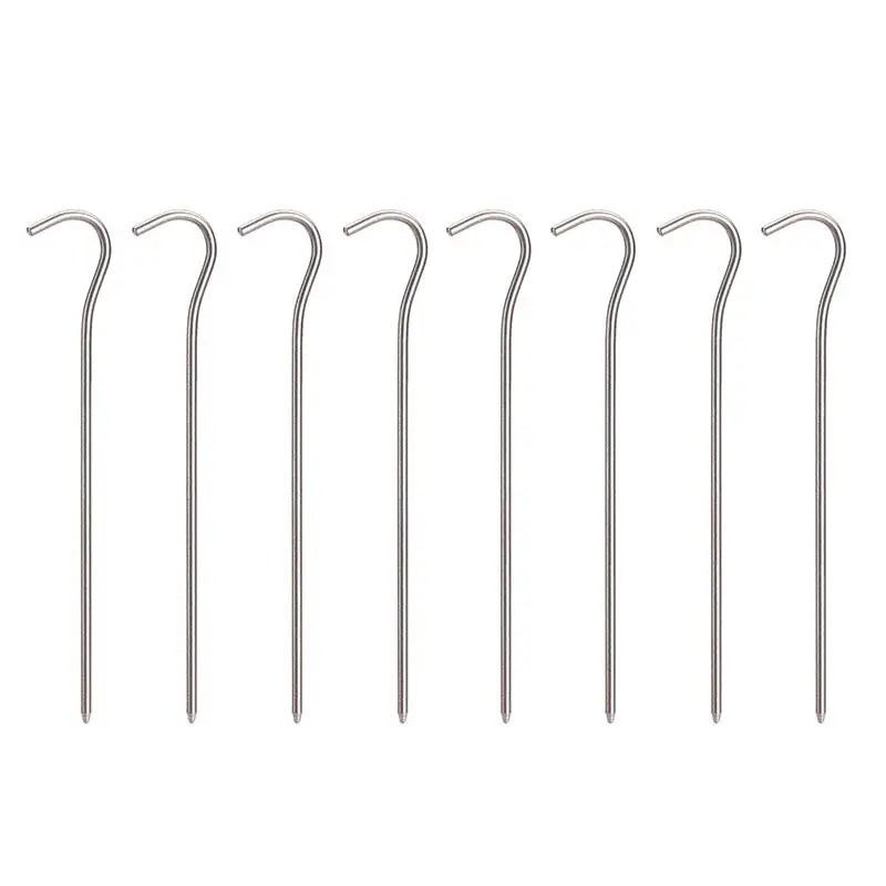 LUCKSTONE Titanium Pegs Spike Camping Tent Peg Stake Nail For Camping ...