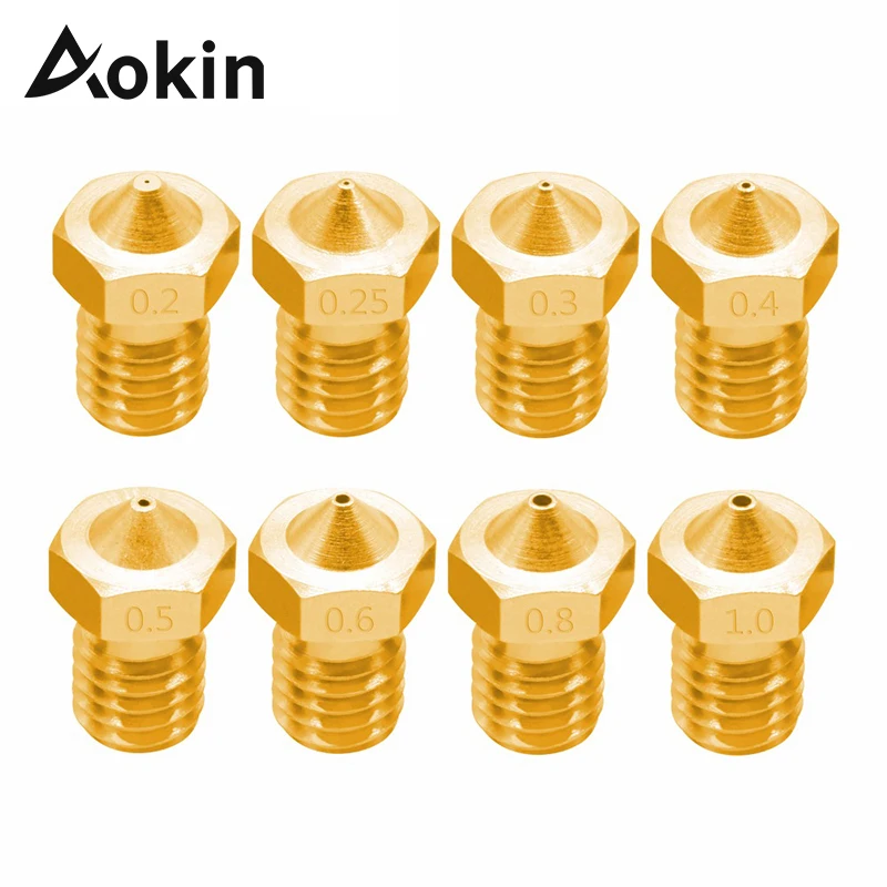 Aokin-V5-V6-Nozzle-3D-Printer-Parts-Extruder-Nozzle-M6-threaded-Nozzles ...