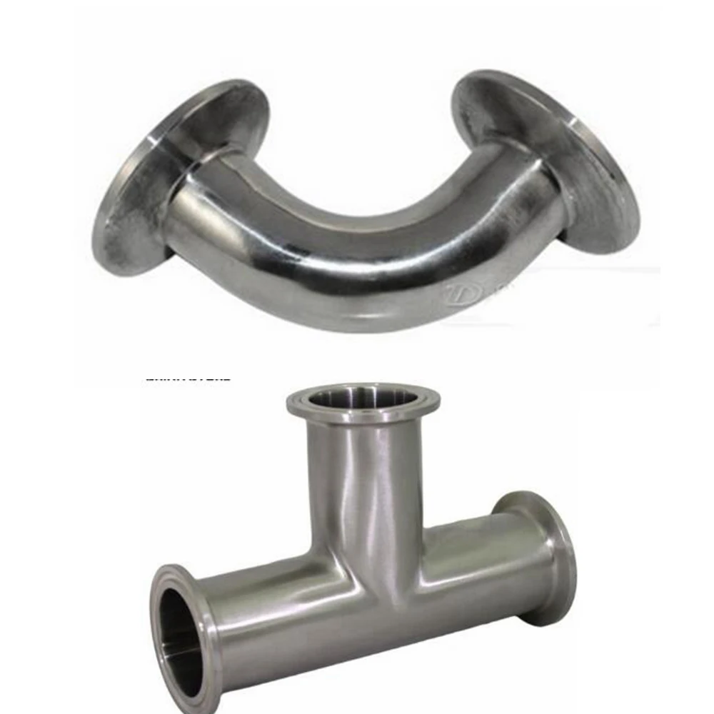 2pcs 25mm T tri clamp and 4pcs 25mm corner tri clamp-in Pipe Fittings ...