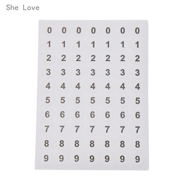 Small Round Numbers 0 9