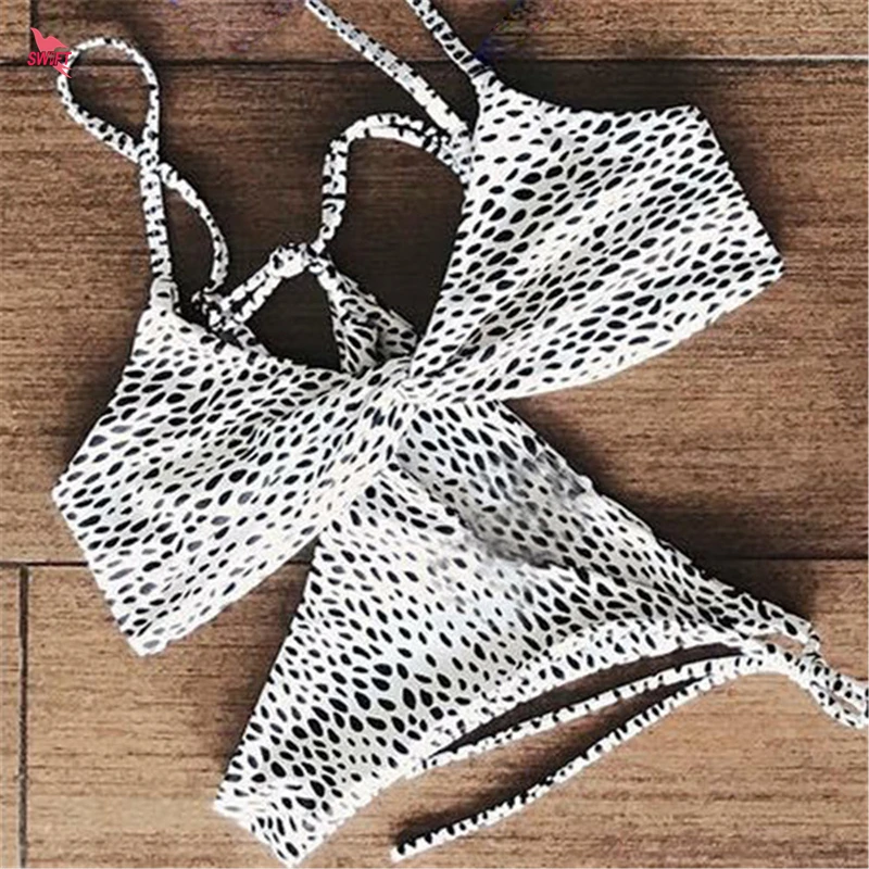 Buy Leopard Classic Thong Bikini Set Women Swimwear