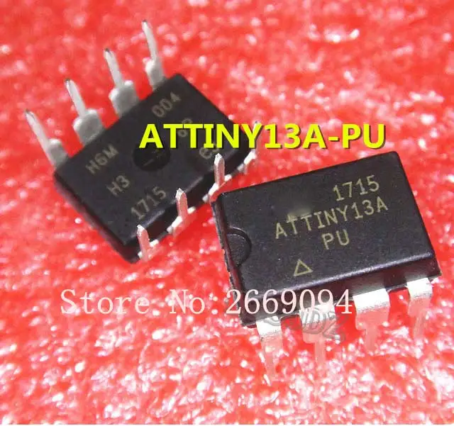 100ピース/ロットATTINY13A-PU ATTINY13A dip-8 ATTINY13APU ATTINY13 13A-PU 8DIP ic