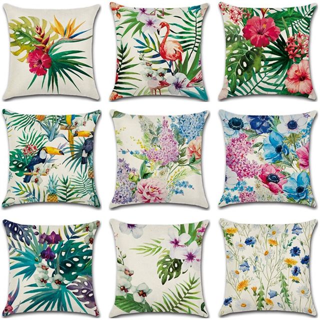 Tropical Plant Throw Pillow Case (10 Colors) - Bedding Sets Collection