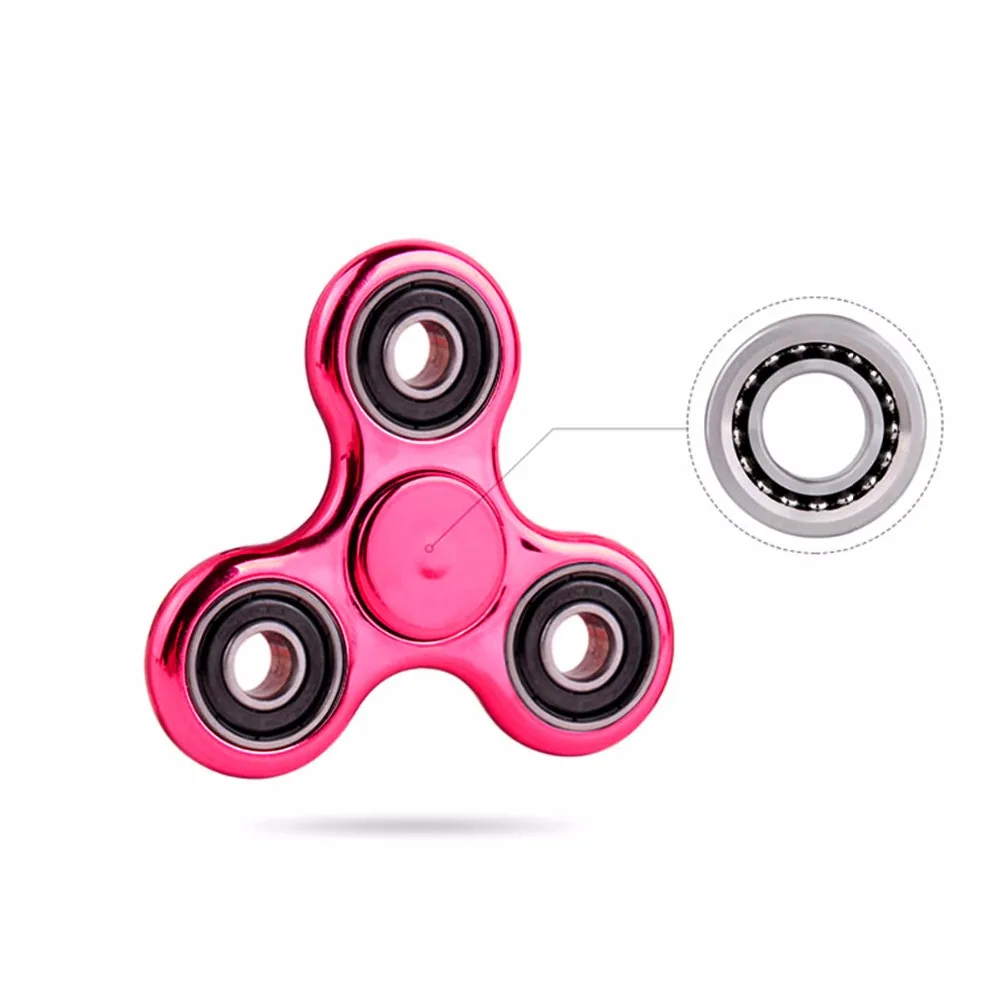 5 Colors High Quality Adult fidget metal spinner Plastic Toy EDC ...