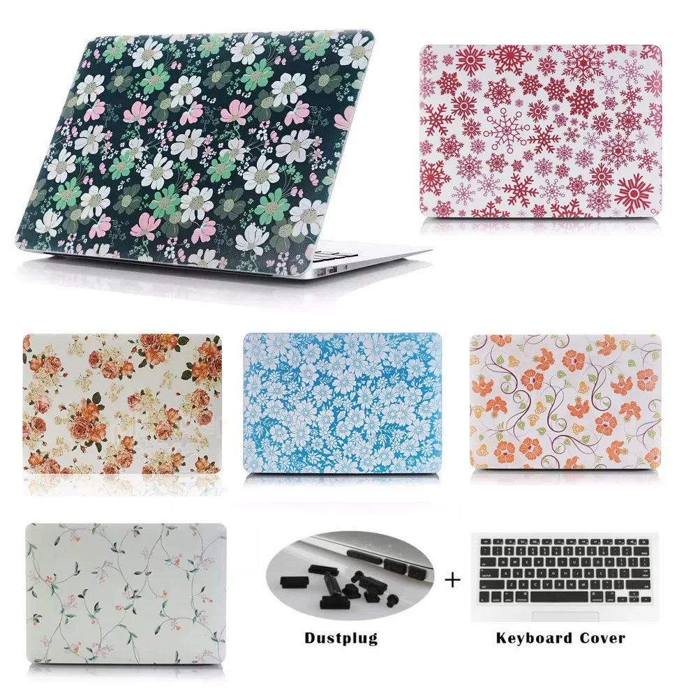 Fashion Little Rose for Girls Print Flower Laptop Case Cover For Apple ...
