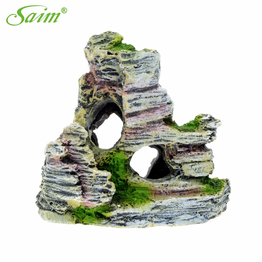 Aliexpress.com : Buy 4.5" Aquarium Decor Resin Rockery Stone Fish Tank ...
