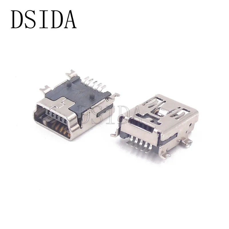 10pcs-lot-Mini-USB-5pin-Female-Socket-Connector-4foot-for-Tail-Charging ...