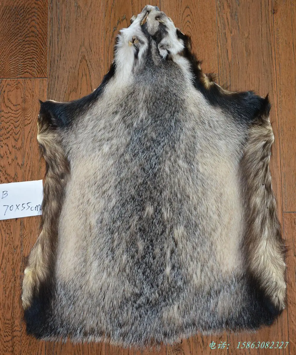 free shipping 100% real fur Extra large badger skin b car seat health ...