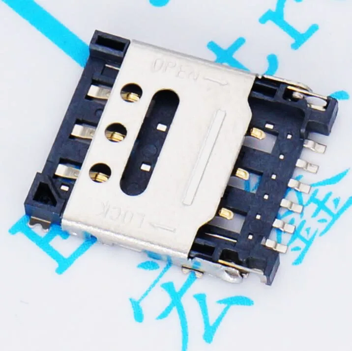 35pcs-Flip-NANO-SIM-card-slot-sim-card-holder-slot-6P-clamshell-mobile ...