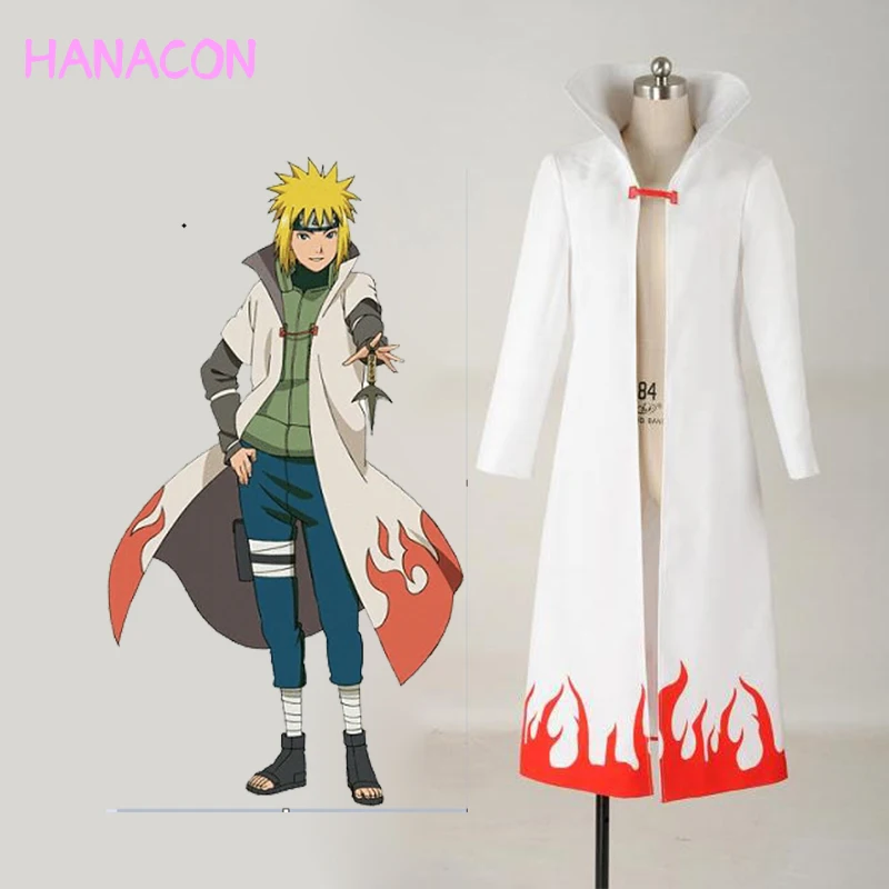 Anime NARUTO Mantel Cosplay Kostüm Vierte Hokage Namikaze Minato Cape ...
