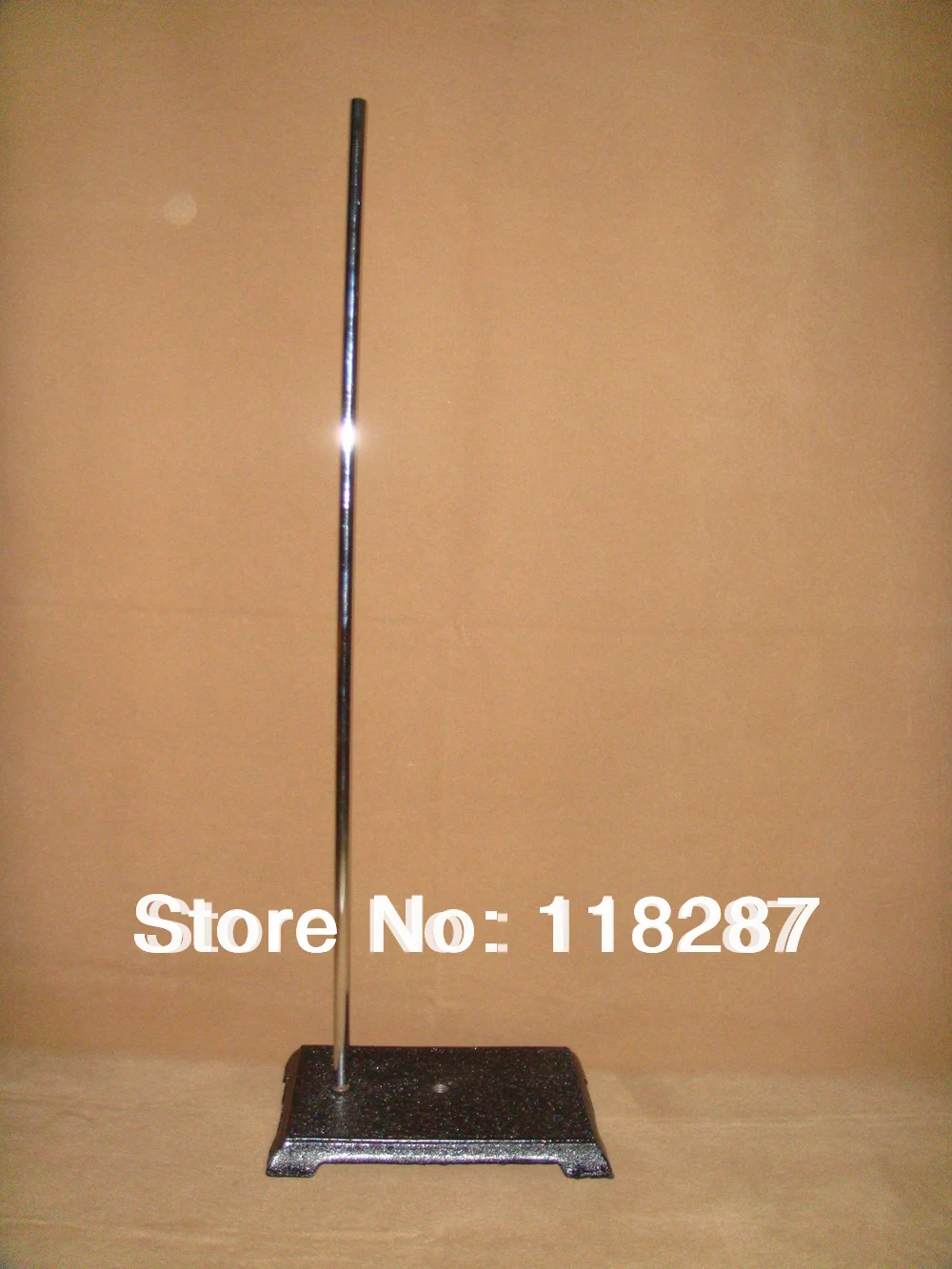 2 Holes 140mmx200mm Lab Support Stand With 600mm Rod, Lab Steel Support ...