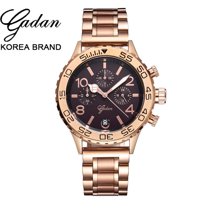 Marca YADAN 2017 nuevas mujeres relojes de cuarzo reloj Ledies acero ...