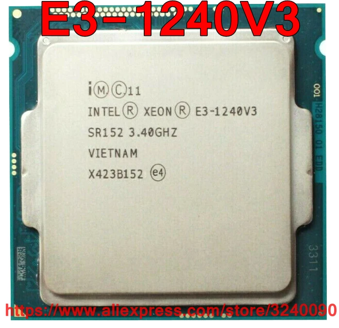 Original-Intel-CPU-Xeon-E3-1240V3-Processor-3-40GHz-8M-80W-Quad-Core-E3 ...