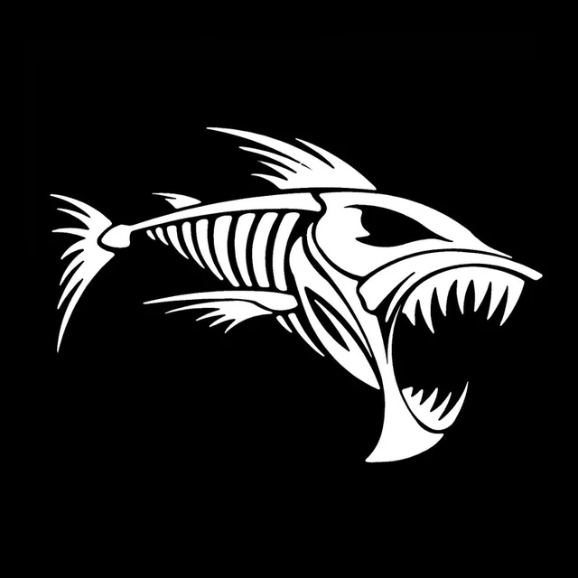 Fish Skeleton Decal