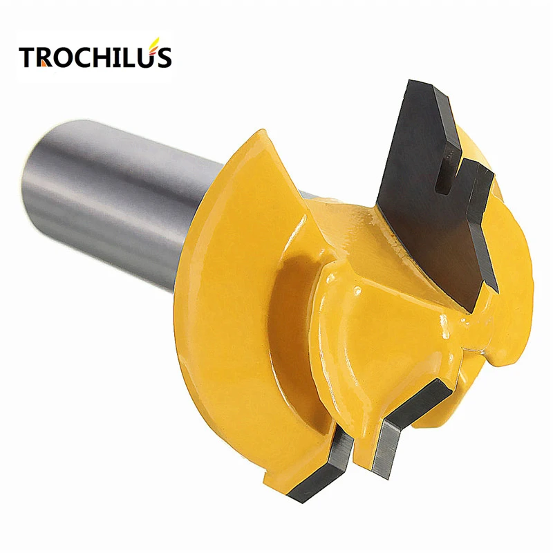 45 Degree Milling Cutter woodworking router bits Wood Cutter 1/2*1 3/8 ...