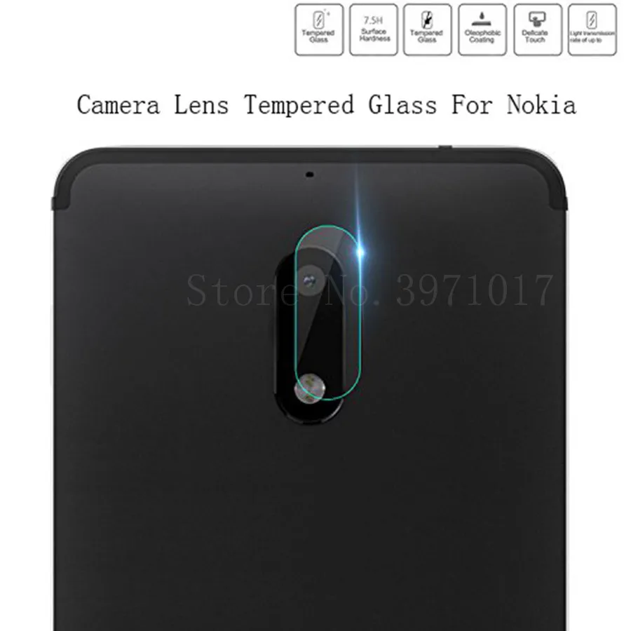 For Nokia 6 2018 Back Camera Lens Tempered Glass Nokia 6 2018 Screen