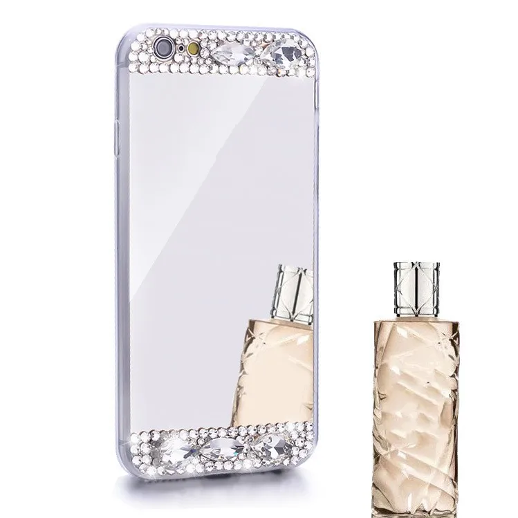 Luxury Diamond Mirror Phone Case For iPhone 7 7Plus Blingbling Phone ...