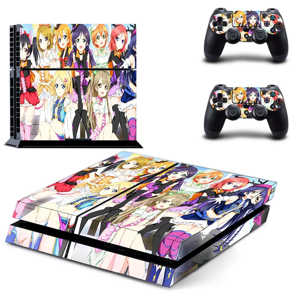 new Anime girl PS4 Skin Sticker For Sony Playstation 4 Console ...