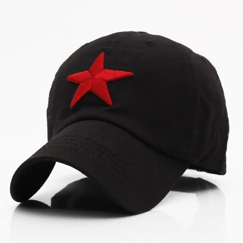 Full Hip Hop red star baseball cap embroidery entertainment brand ...
