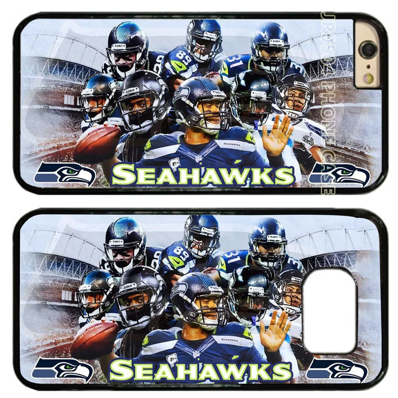 Seahawks Team PC+TPU edge Cell Phone Case Cover Fits For Samsung s5 s6 ...