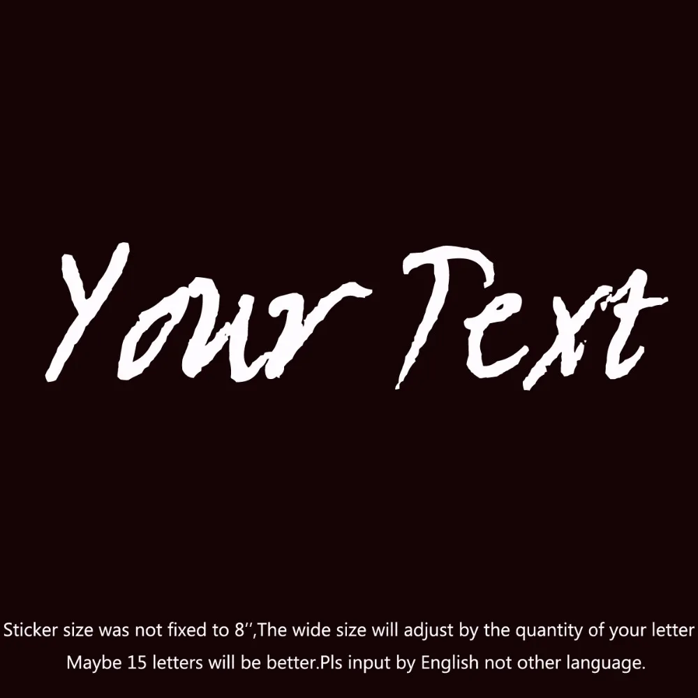 Your Text Vinyl Decal Sticker Car Window Bumper CUSTOM 7" Personalized ...