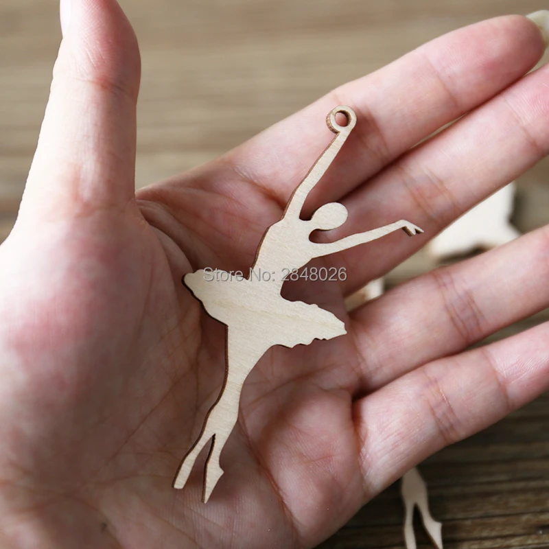 Unfinished Wood Ballet Rustic Wood Tags,dancer Party Decor,party Docr ...