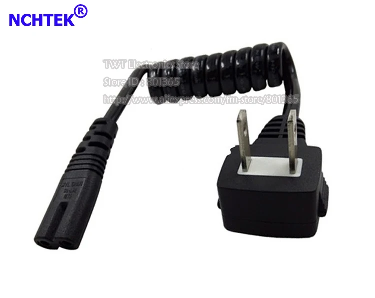 Nchtek jp plugue americano nema 1 15p macho para iec 320 c7 fêmea ac ...