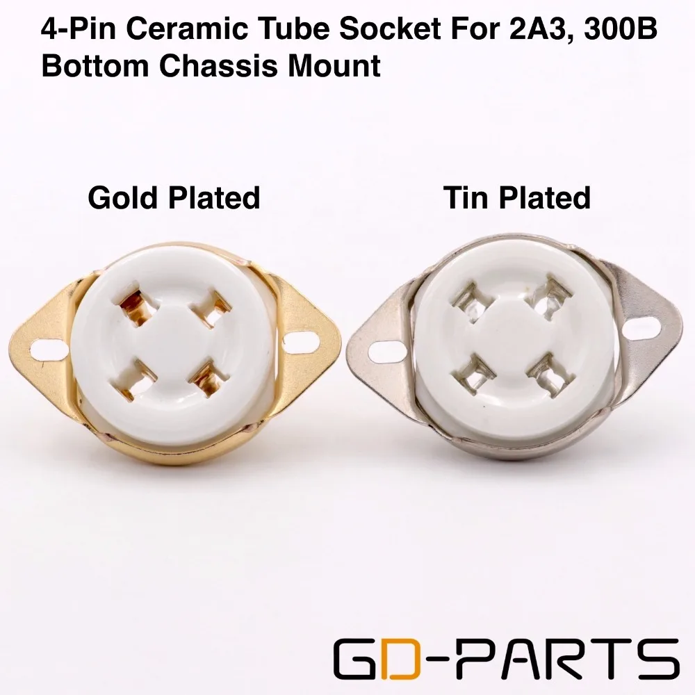 1PC-Bottom-Chassis-Mount-4Pin-U4A-Ceramic-Tube-Socket-Valve-Base-For ...