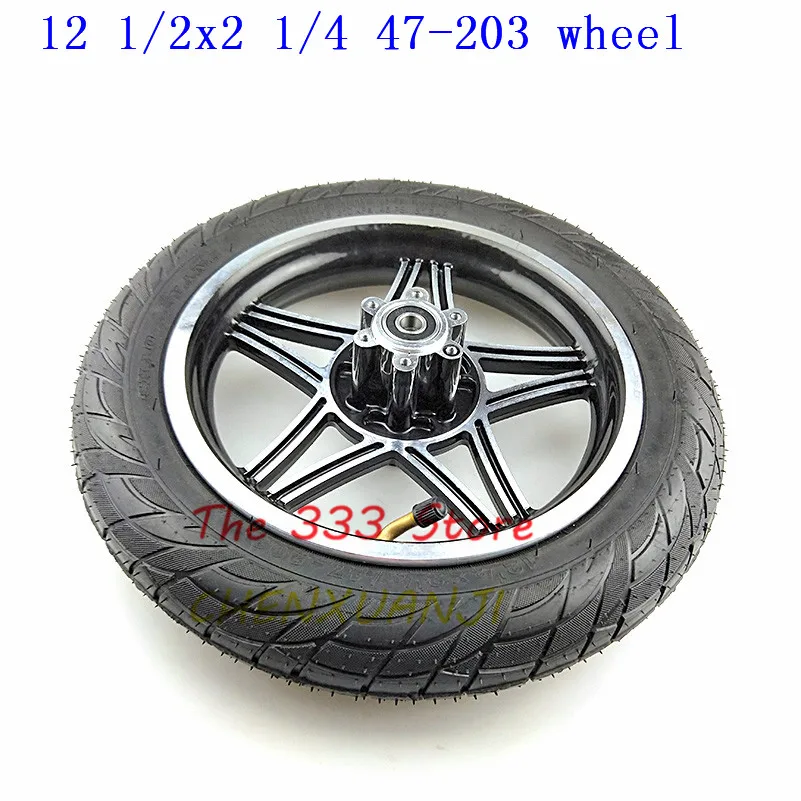 12 1/2 X 2 1/4 47-203 Tyre Tube With Disc Brake Hole Wheel Rims Fits ...
