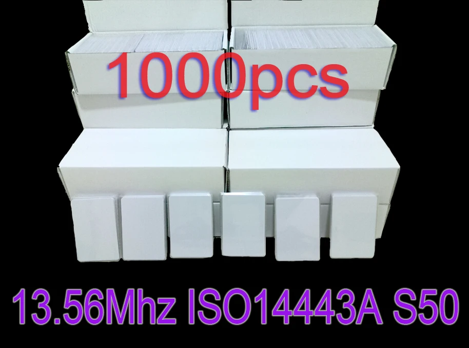 1000pcs-Lot-RFID-13-56MHz-ISO14443A-Smart-Card-1K-Nfc-Card-Re-writable ...