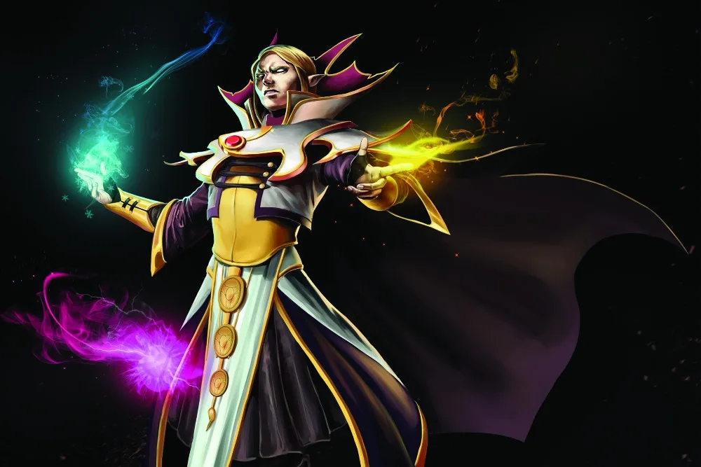 Game Dota 2 Carl Invoker magician cloak opinion quas wex exort art ...
