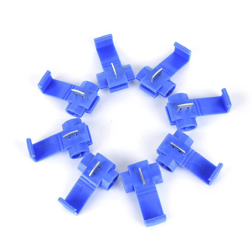 50PCS 16 14AWG Wire Connector Blue Lock Wire Electrical Cable ...